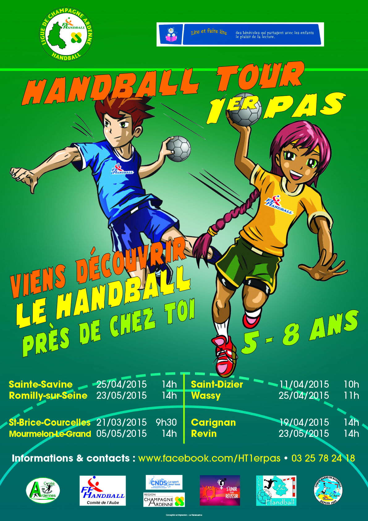 CDOS Aube - Handball Tour 1er Pas
